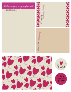 February Freebie Kit - Michelle James Designs