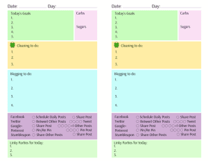 Day Planner Printable - Michelle James Designs
