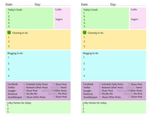 Day Planner Printable - Michelle James Designs