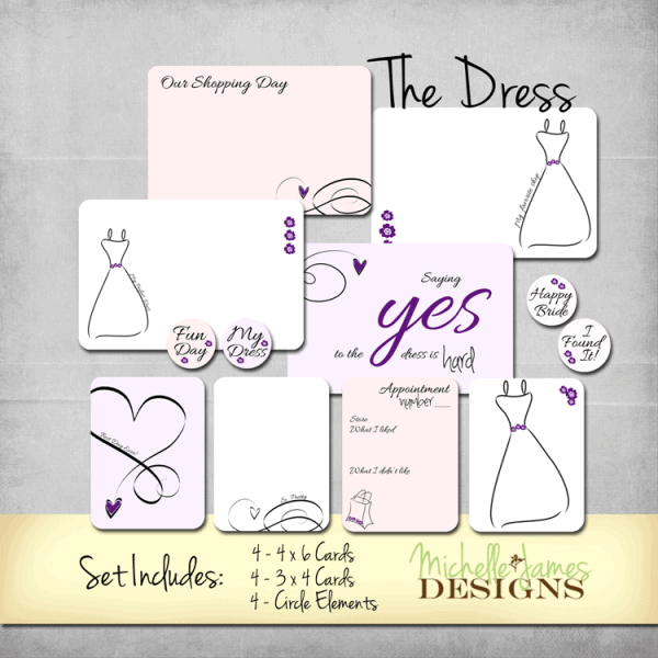 The Dress Kit - Project Life Pocket Pages - Michelle James Designs
