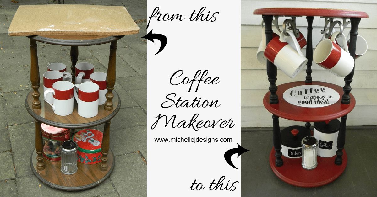 Coffee Station Makeover - Michelle James Designs