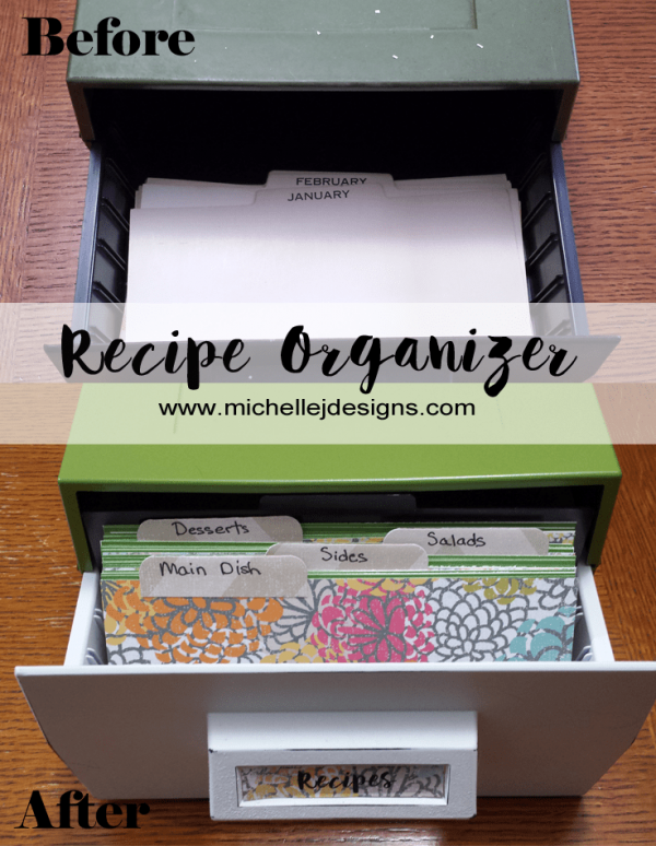 Pantry Recipe Organization - Michelle James Designs