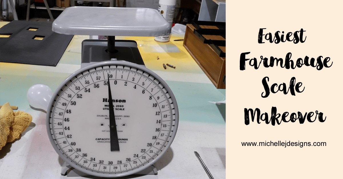 A pretty scale to add to your farmhouse look. Just add paint!