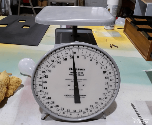 A pretty scale to add to your farmhouse look. Just add paint!