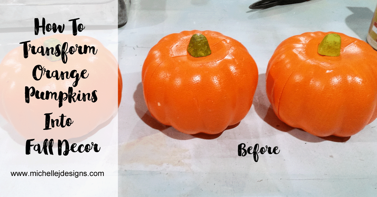 How To Transform Foam Pumpkins Into Pretty Fall Decor
