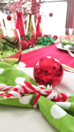 Grinch Inspired Christmas Table Setting
