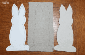 Drop Cloth Farmhouse Bunnies For Easter or Any Occasion