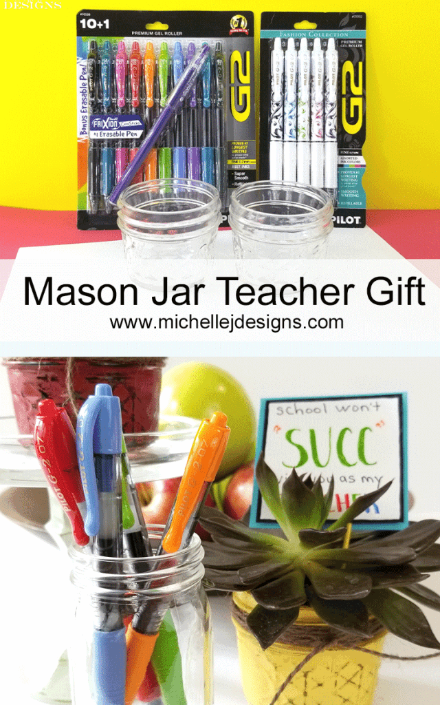These DIY mason jar teacher gifts are pretty and will last all year ...