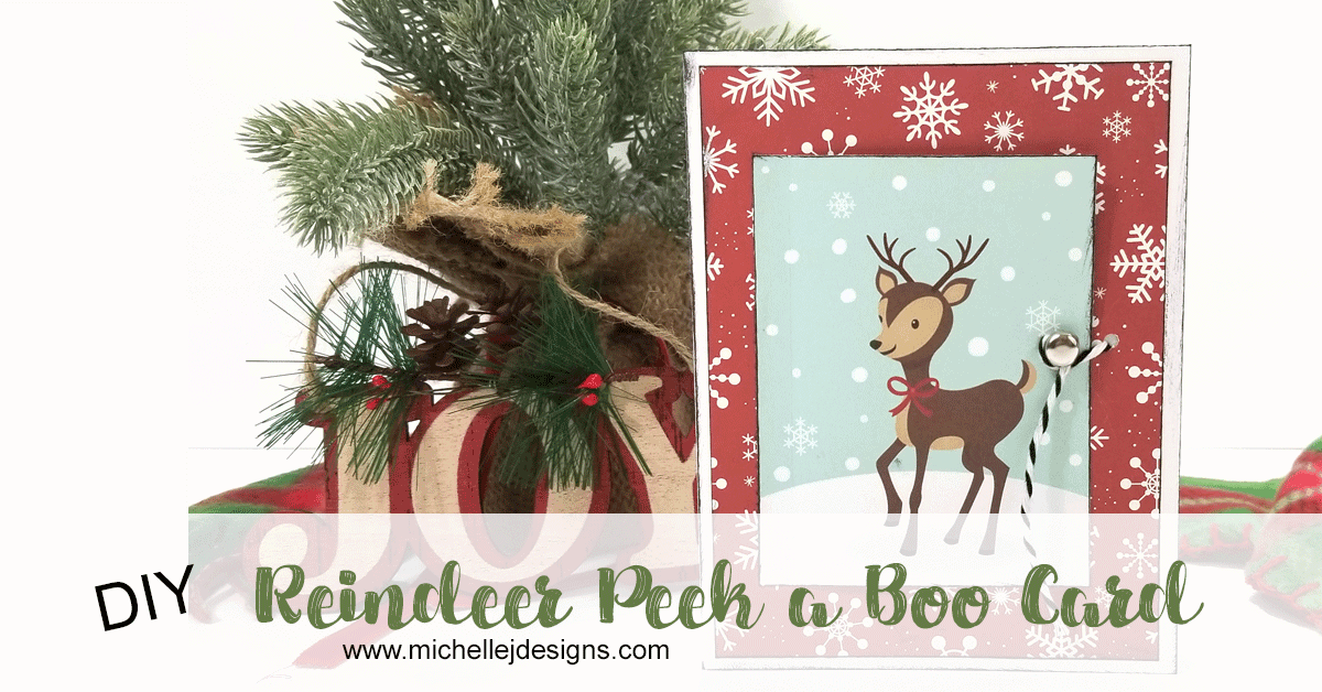How To Create An Easy Christmas Reindeer Card - Michelle James Designs