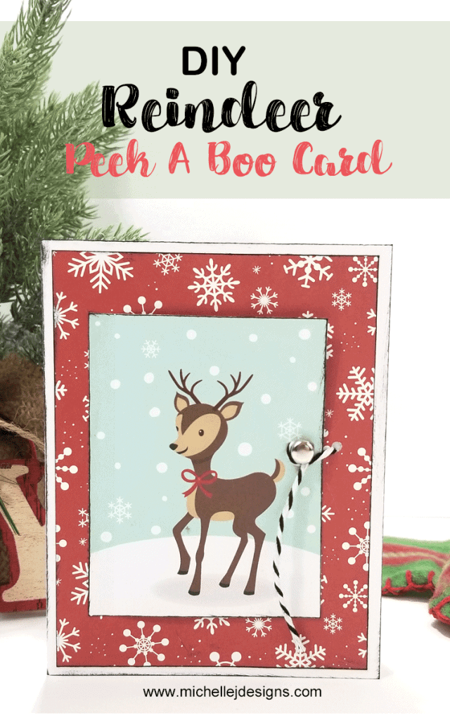 How To Create An Easy Christmas Reindeer Card - Michelle James Designs