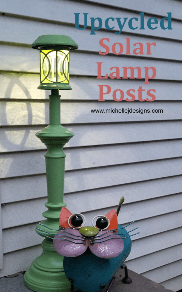 Upcycled Solar Lamp Posts - Michelle James Designs