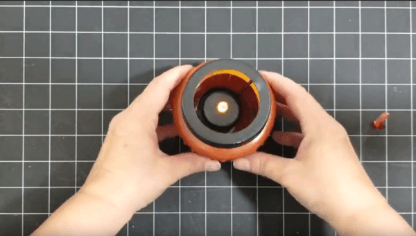 Dollar Store Pumpkin Tea Light Holder - Michelle James Designs