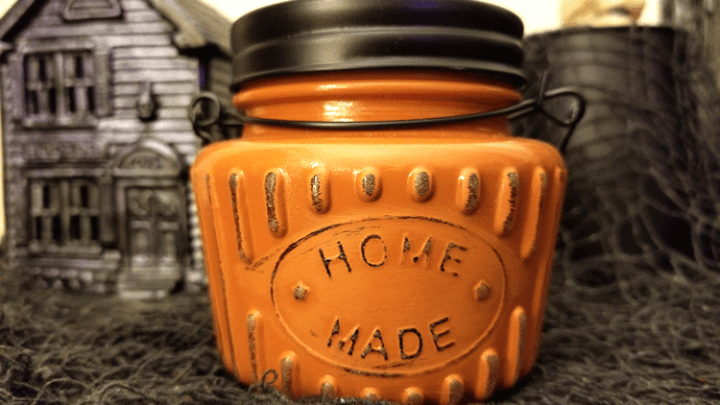 Dollar Store Pumpkin Tea Light Holder - Michelle James Designs