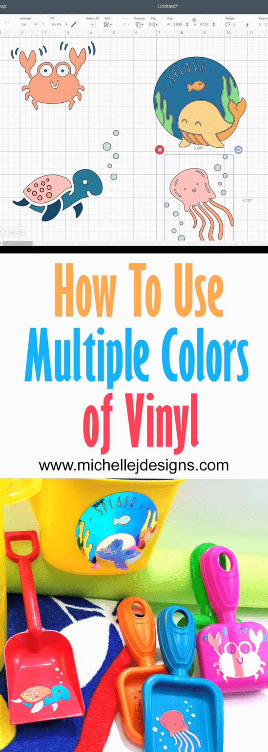 How To Use Multiple Colors of Vinyl - Michelle James Designs