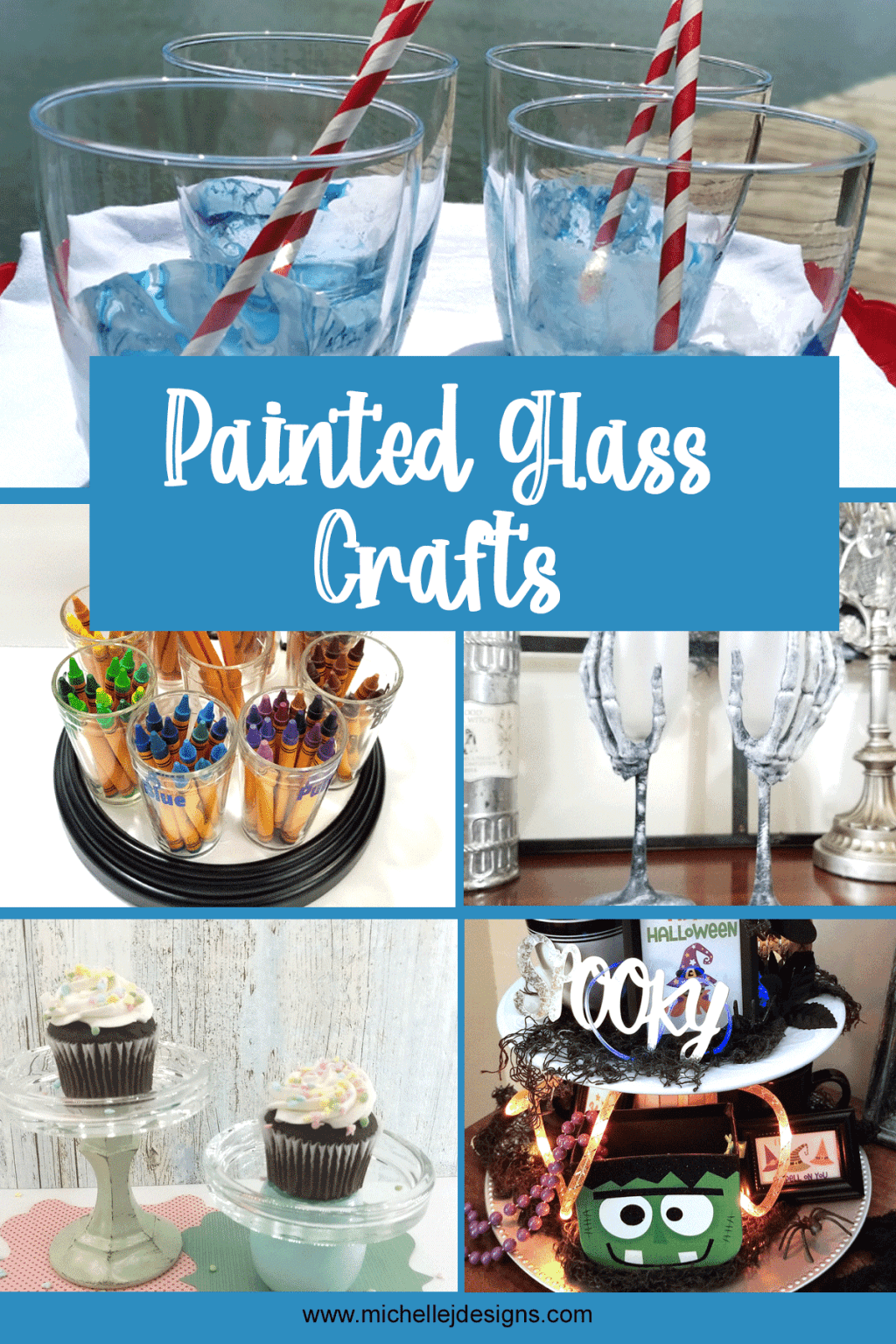 Painted Glass Crafts - Michelle James Designs
