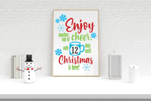 Countdown To Christmas Free Cut File - Michelle James Designs