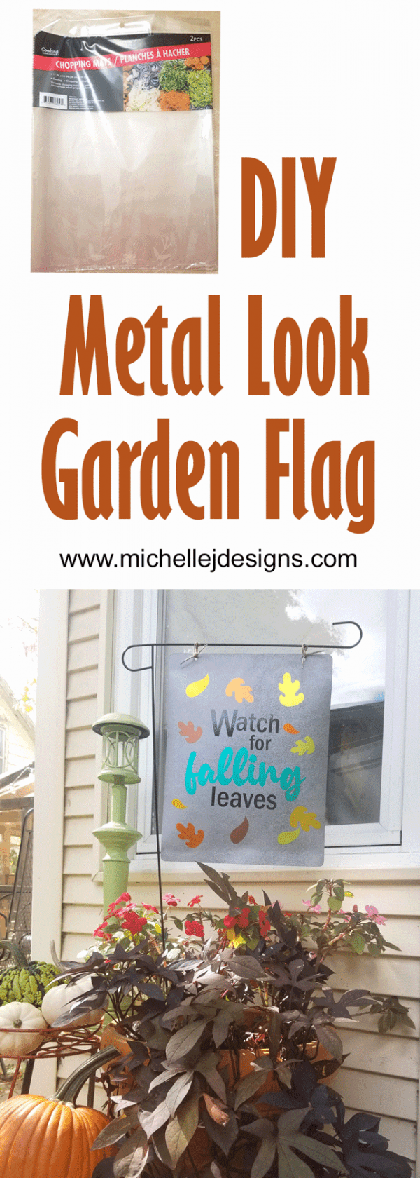DIY Metal Look Garden Sign - Michelle James Designs