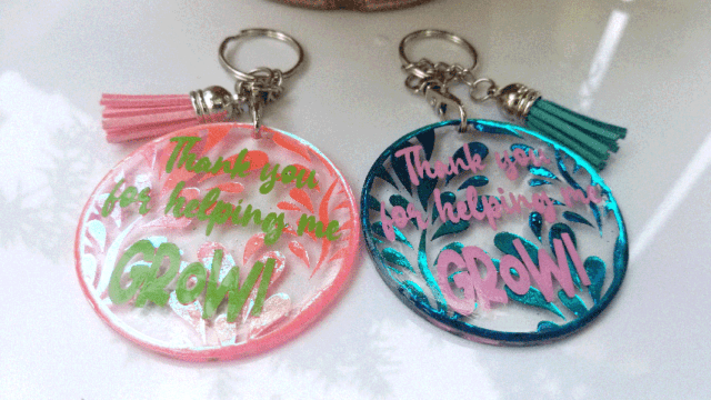 DIY Keychains Using UV Resin | Michelle James Designs