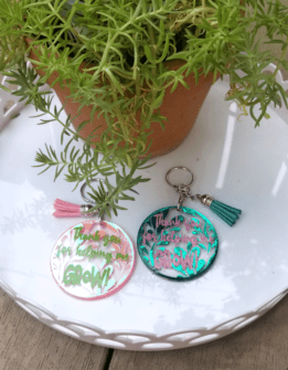 DIY Keychains Using UV Resin | Michelle James Designs