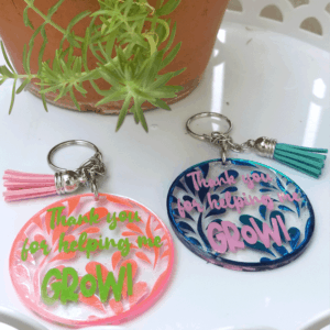 DIY Keychains Using UV Resin | Michelle James Designs