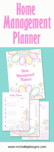 Printable Home Management Binder - Michelle James Designs