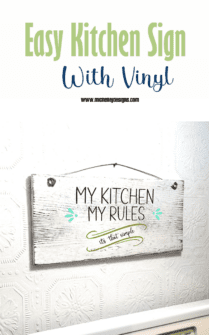 Quick and Easy Kitchen Sign - Michelle James Designs