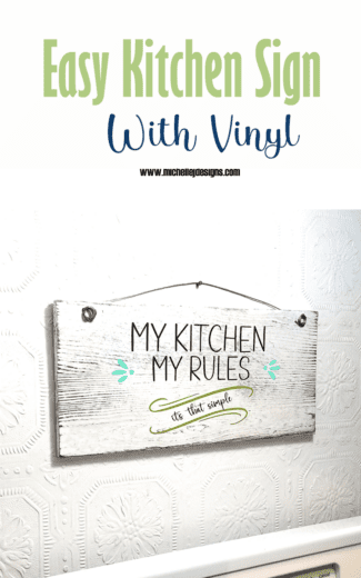 Quick and Easy Kitchen Sign - Michelle James Designs