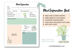 17 Beautiful Gardening Printables, Helpful Charts and Guides