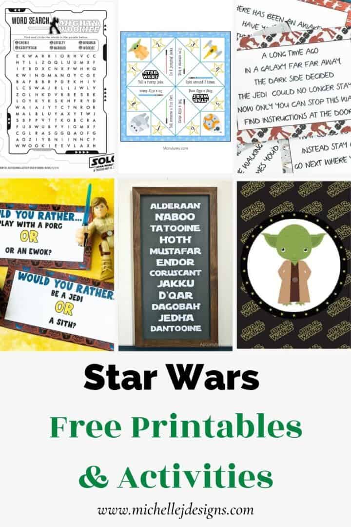 20+ Star Wars Day Printables - Michelle James Designs