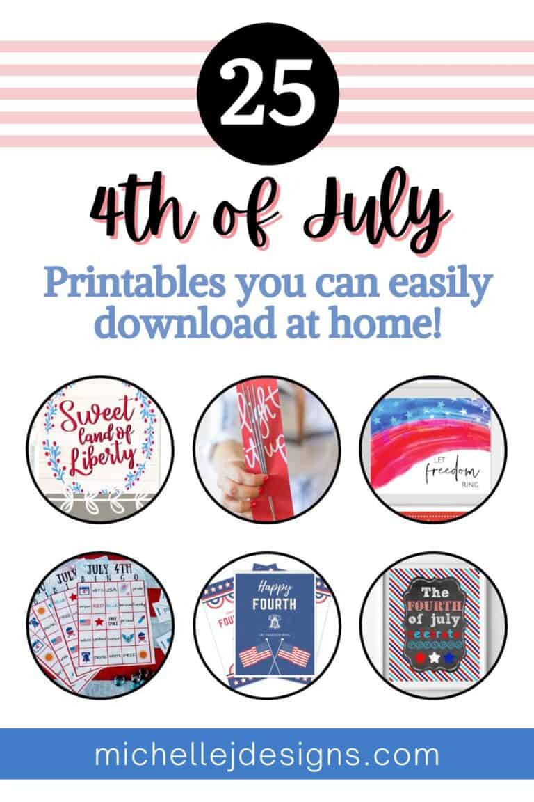 25+ 4th of July Printables - Michelle James Designs