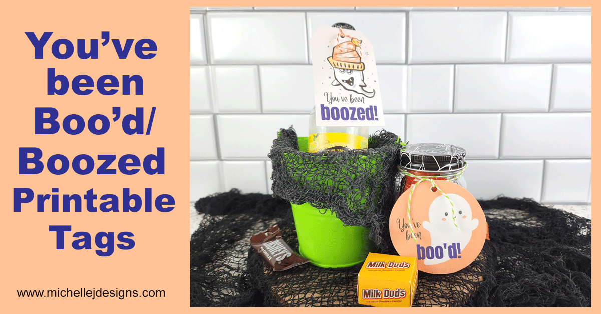 You've Been Boo'd Halloween Printable Tags - Michelle James Designs