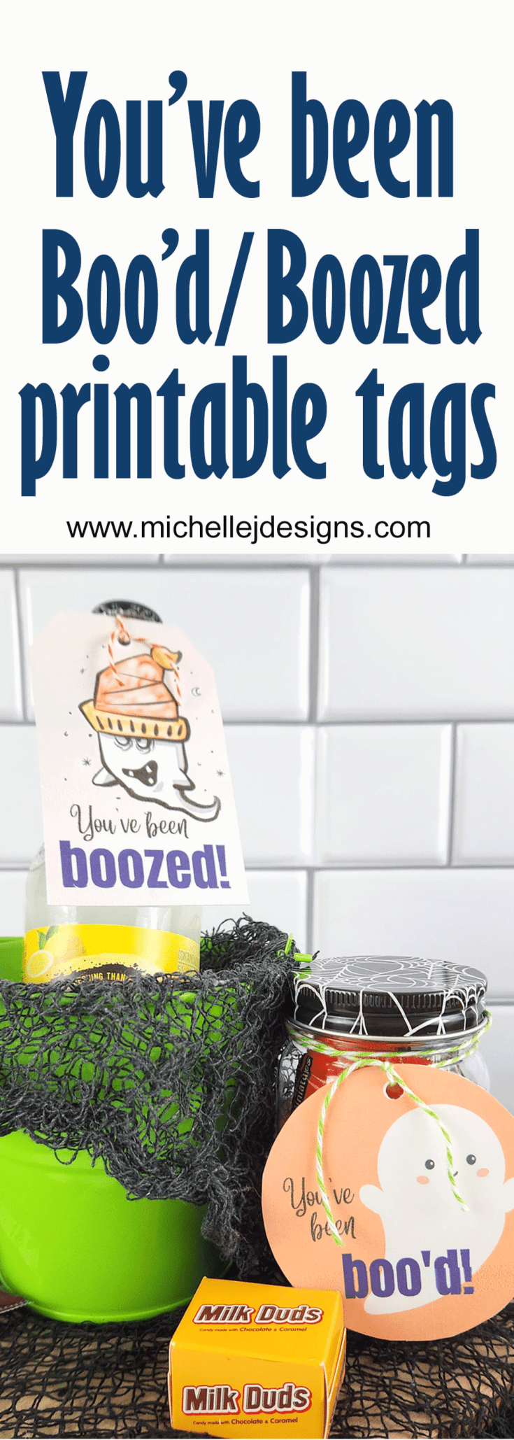 You've Been Boo'd Halloween Printable Tags - Michelle James Designs