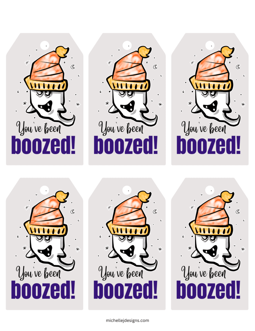 You've Been Boo'd Halloween Printable Tags - Michelle James Designs