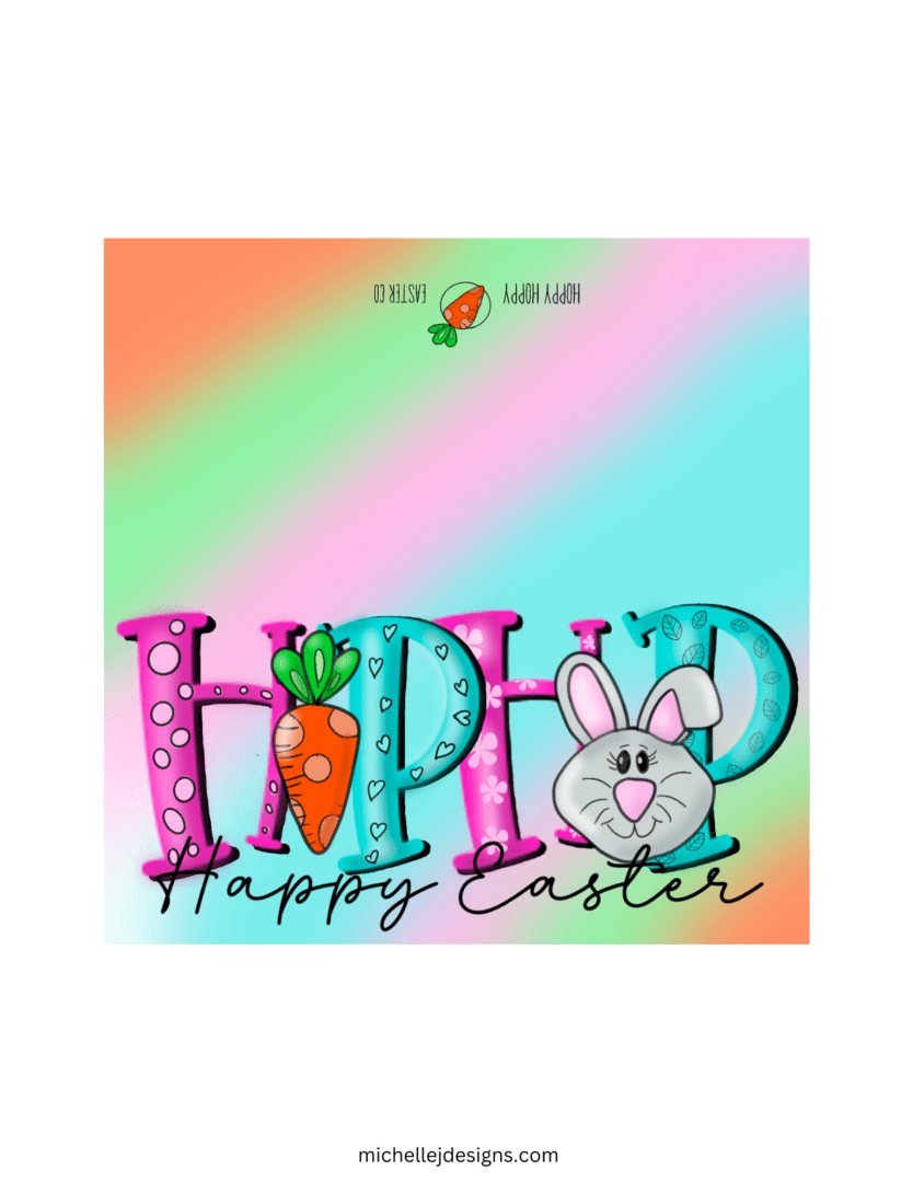 Free Printable Treat Bag Topper for Easter - Michelle James Designs