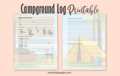 Campground Rating Log: A Printable for Avid Campers - Michelle James ...