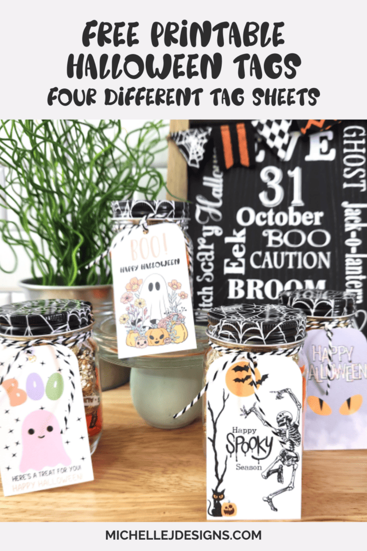 Free Printable Halloween Tags - Michelle James Designs
